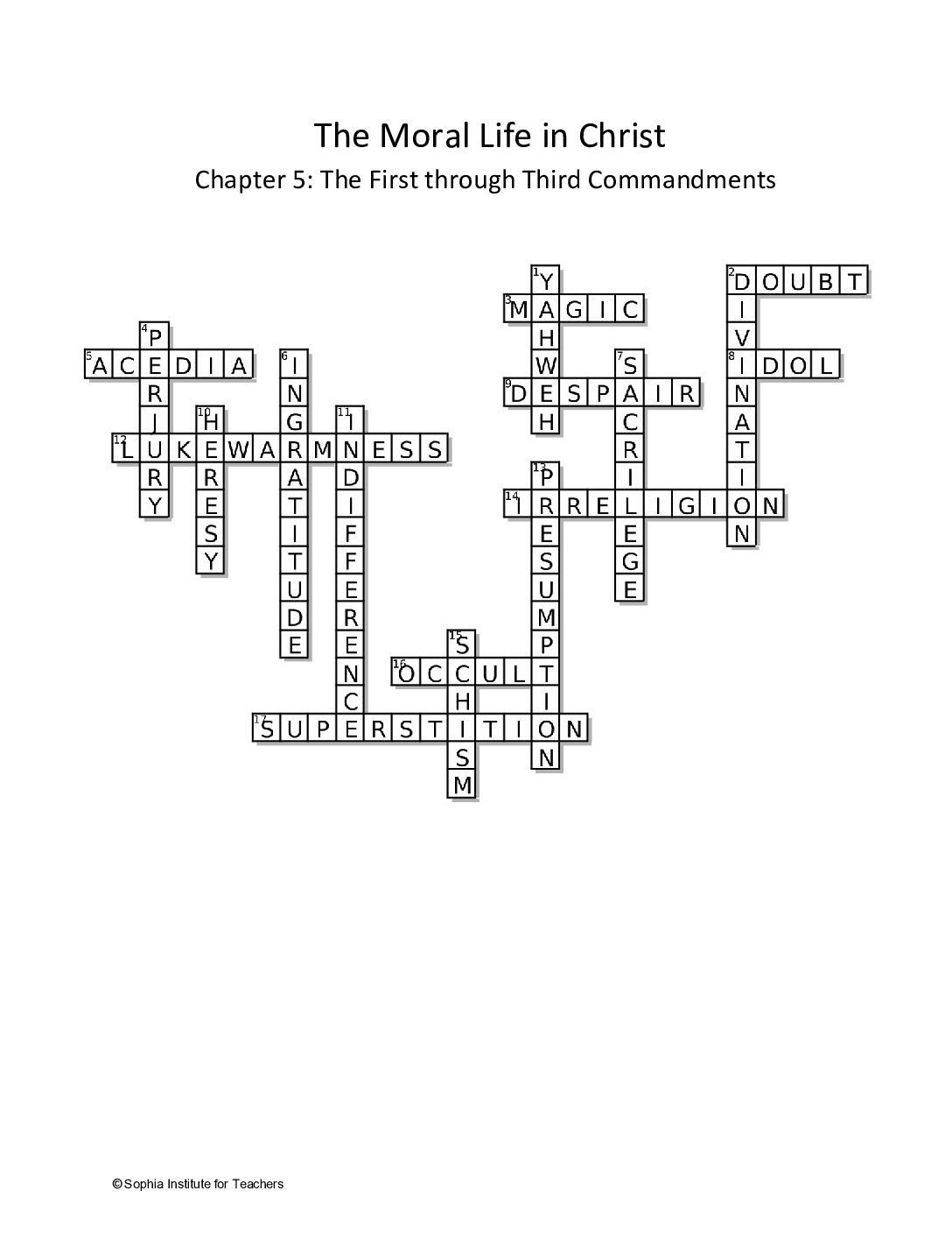 Vocabulary Review Answer Key | HSC6U2Ch5VRAK - Sophia Teachers