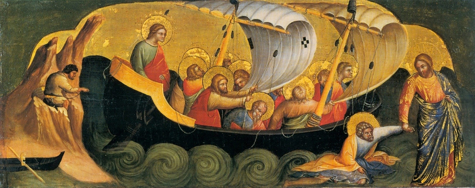 Christ Rescuing Peter from Drowning (1370) - Sophia Teachers